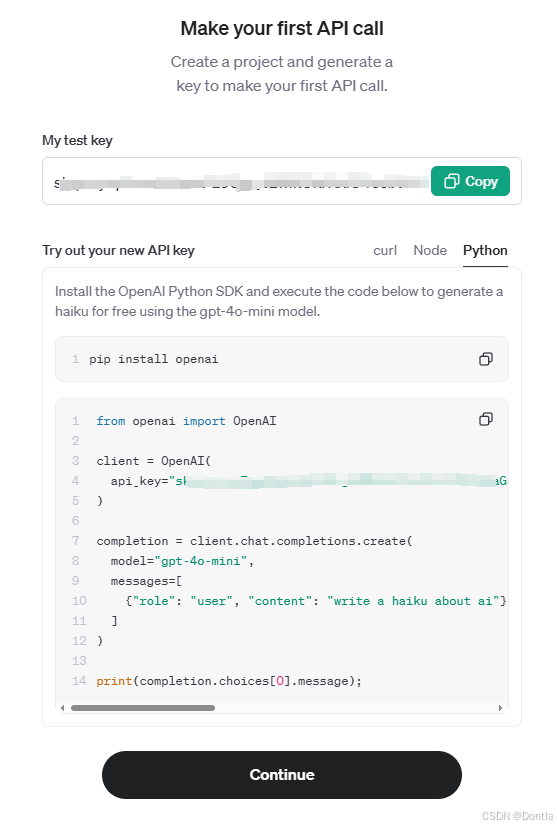 《LLM入门教程》大模型教程笔记1：环境配置（安装Anaconda安装、获取配置并测试OpenAI API key、find_dotenv()、load_dotenv()、os.getenv ...