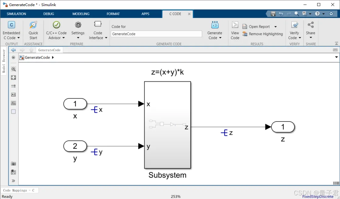 【Matlab学习日记】① Sinmulink自动代码生成教程_matlab自动生成代码-CSDN博客