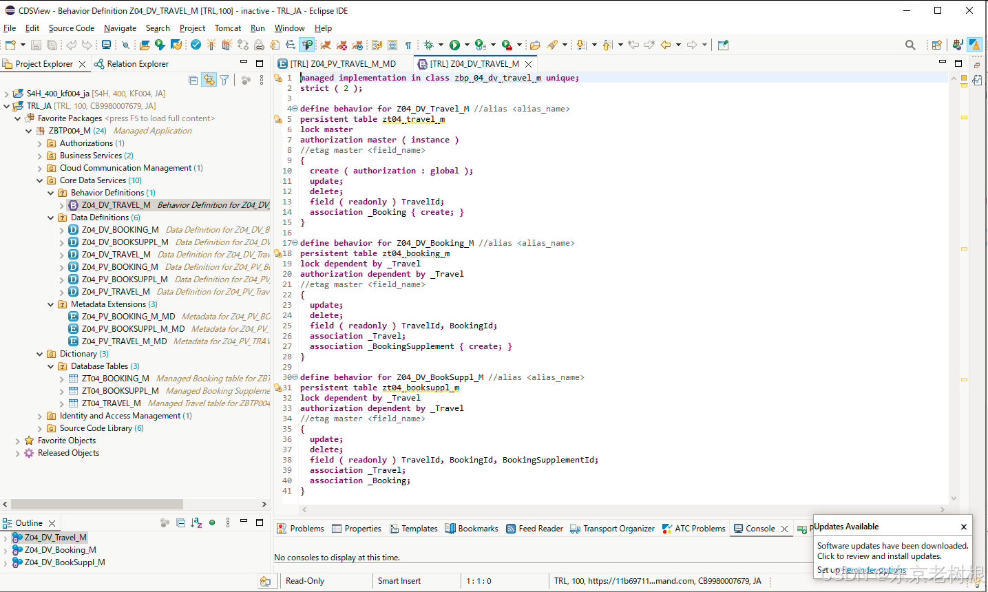 SAP学习笔记 - 开发48 - RAP开发 Managed App BDL(Behavior Definition Language) _sap rap-CSDN博客