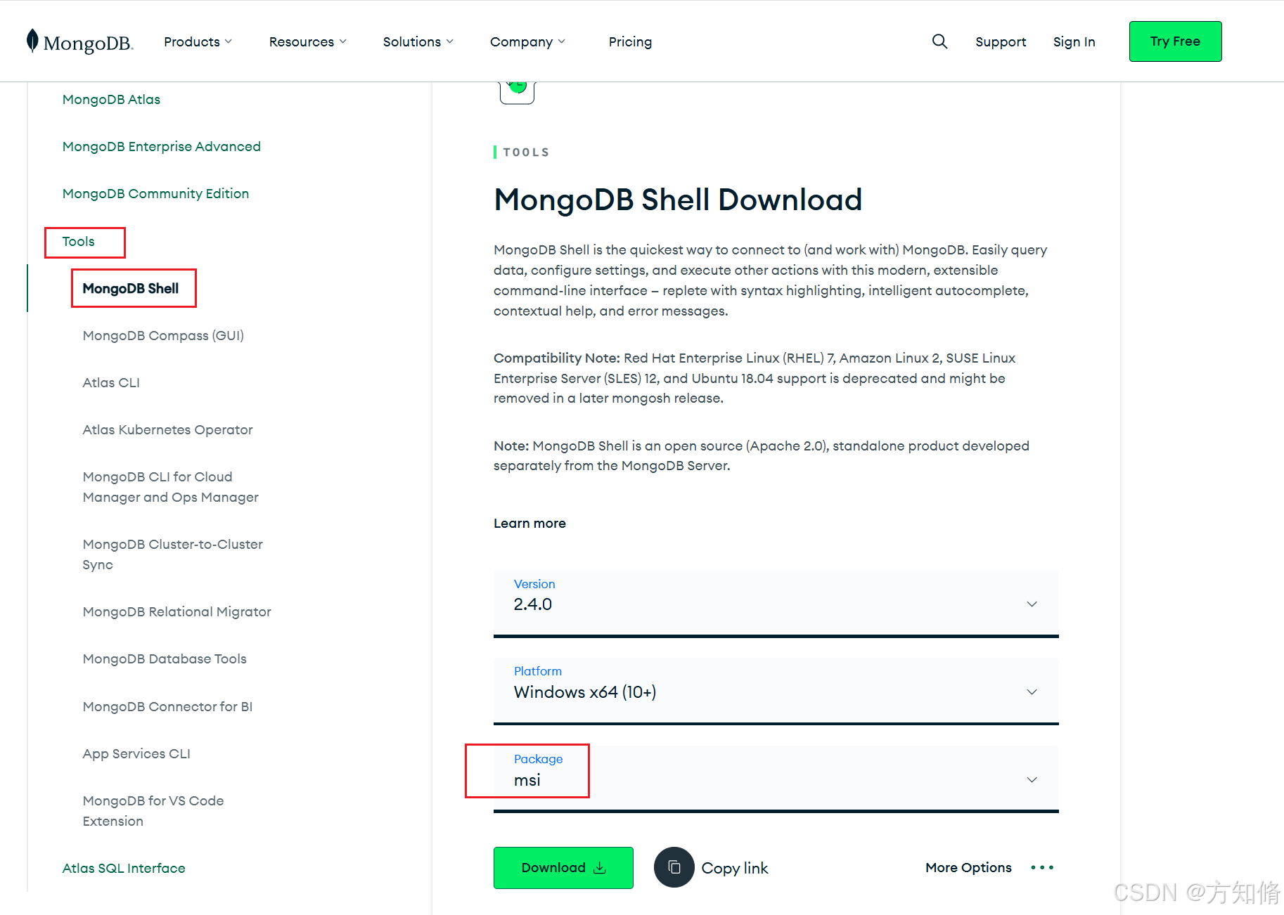 安装备忘录：MongoDB_mongodb compass下载-CSDN博客