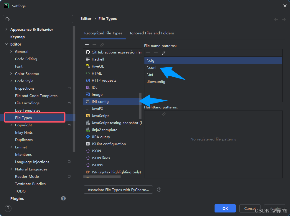 pycharm提示*.conf files are supported by IntelliJ IDEA Ultimate_*.js files are supported by ...