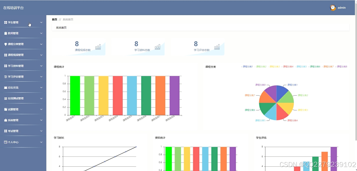 136基于java ssm springboot在线课程学习培训平台系统学习资料评估测试（源码+文档+运行视频+讲解视频）-CSDN博客