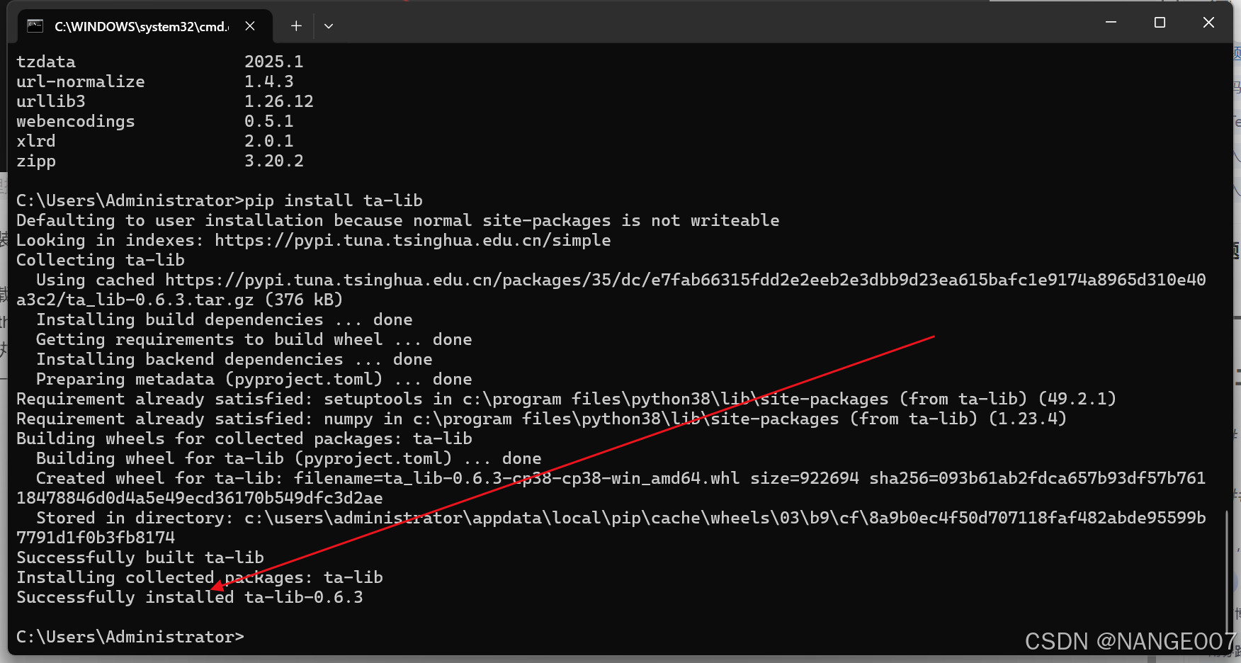 windows11x64位系统下 安装ta-lib 64 位的方法 包成功 最详细，_windows 安装ta-lib-CSDN博客