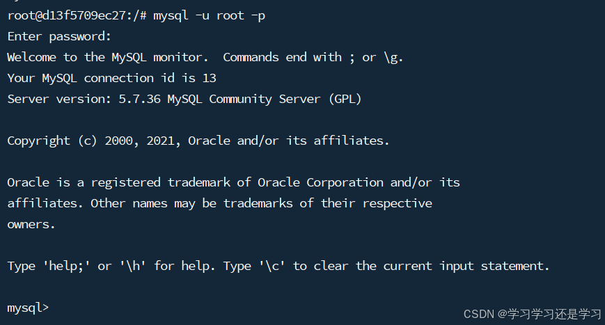 MySQL入门篇——基本命令_mysql -u username -p-CSDN博客