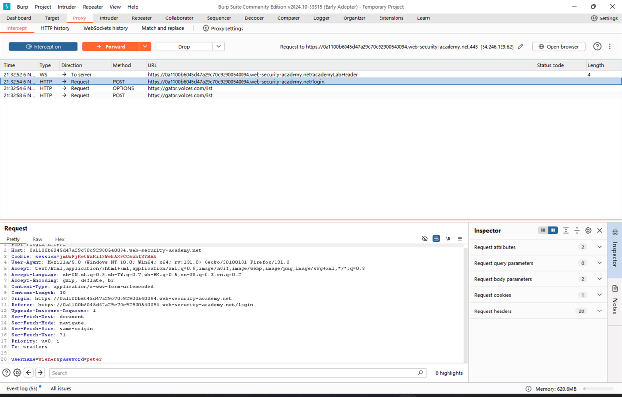 Portswigger lab--Authentication_username enumeration via different responses-CSDN博客