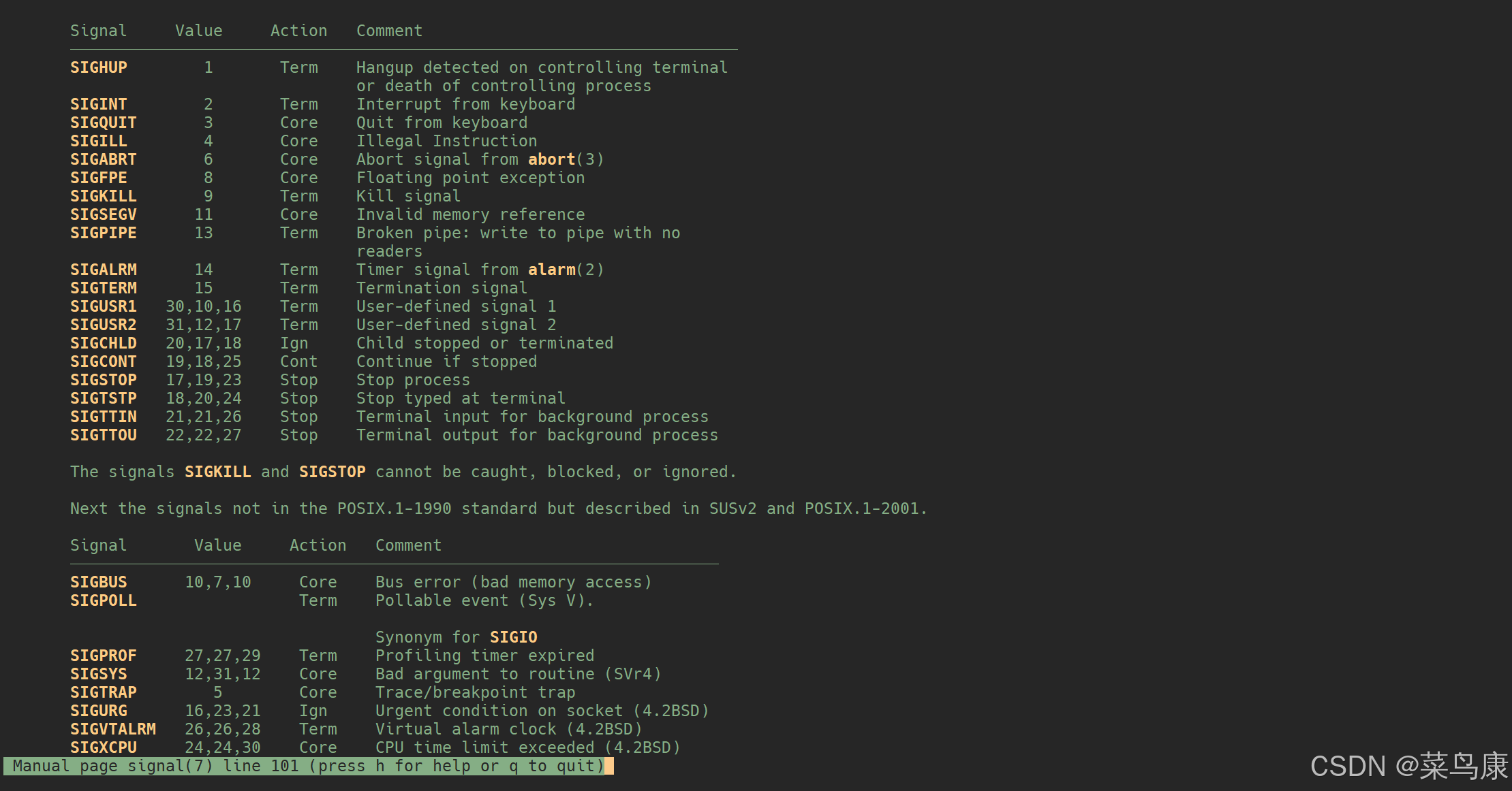 Linux系统编程——信号编程中的信号 Csdn博客