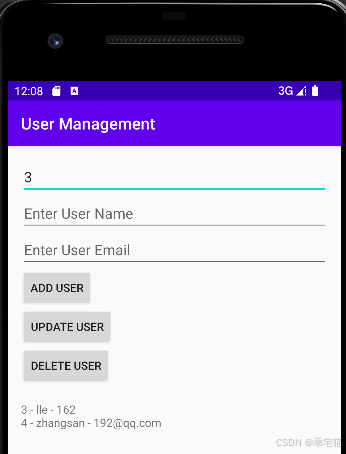 Android:使用 Room 和 LiveData 实现响应式数据管理：以用户管理应用为例_room livedata-CSDN博客