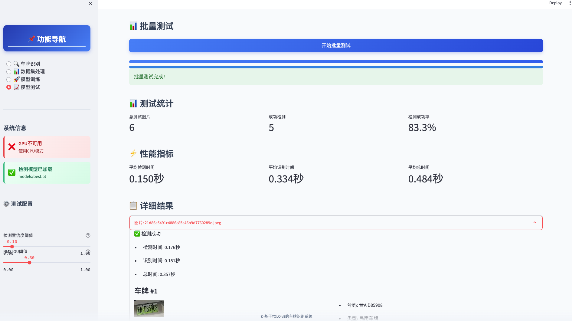 GitHub - wuyoueeee/LRP: 基于YOLOv8的车牌识别系统是一个集车牌检测、识别和管理于一体的综合平台。系统采用YOLOv8目标检测模型实现车牌的精准定位，结合 ...