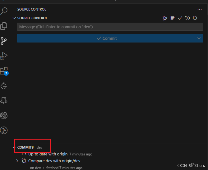 VScode操作栏找不到commits了怎么办（布局）_vscode commit不见了-CSDN博客