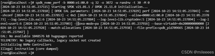 spdk_nvme_perf报错Illegal instruction (core dumped)问题分析与解决方法_hygon c86 7380 32-core processor-CSDN博客