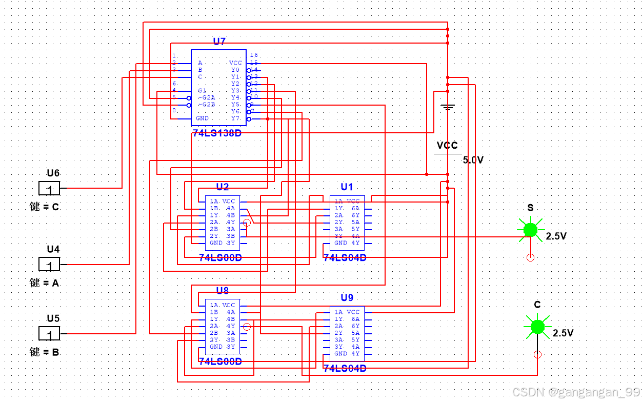 scau数电 全加器-CSDN博客