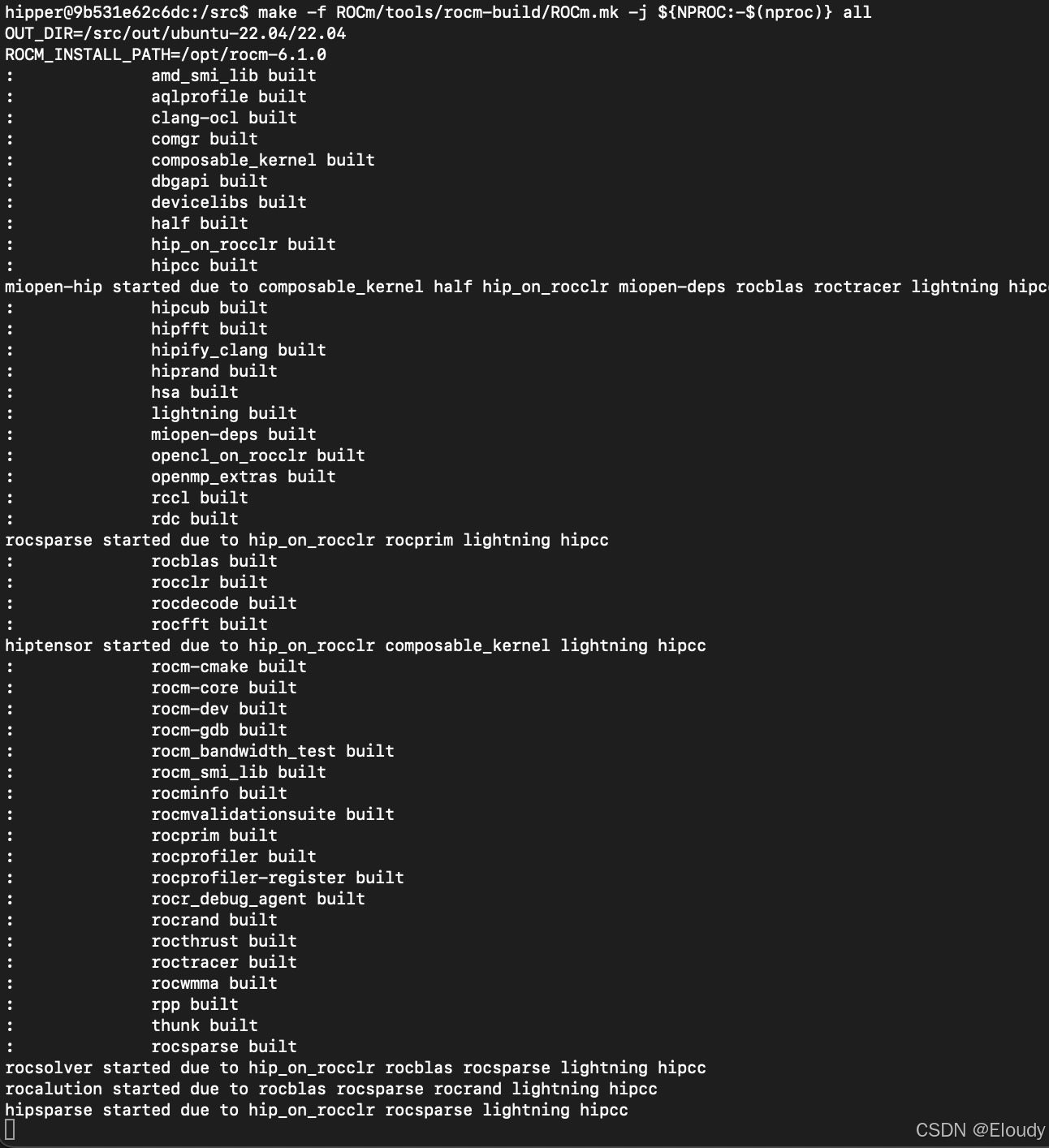 源码安装 AMD GPGPU 生态 ROCm 备忘_rocm源码-CSDN博客