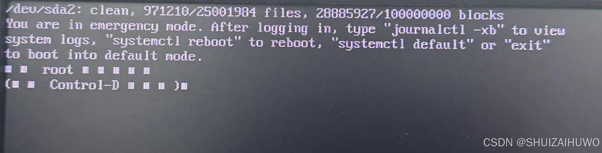 Ubuntu打不开机，自动进入emergency mode解决方法_ubuntu22.04自动进入紧急模式-CSDN博客