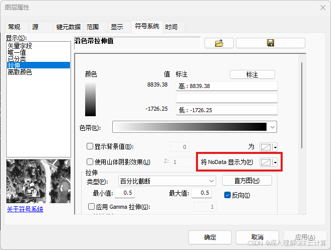 告别黑块！一招搞定ArcGIS中GEE导出影像的NoData值显示问题_gee导出的tif背景是黑的-CSDN博客