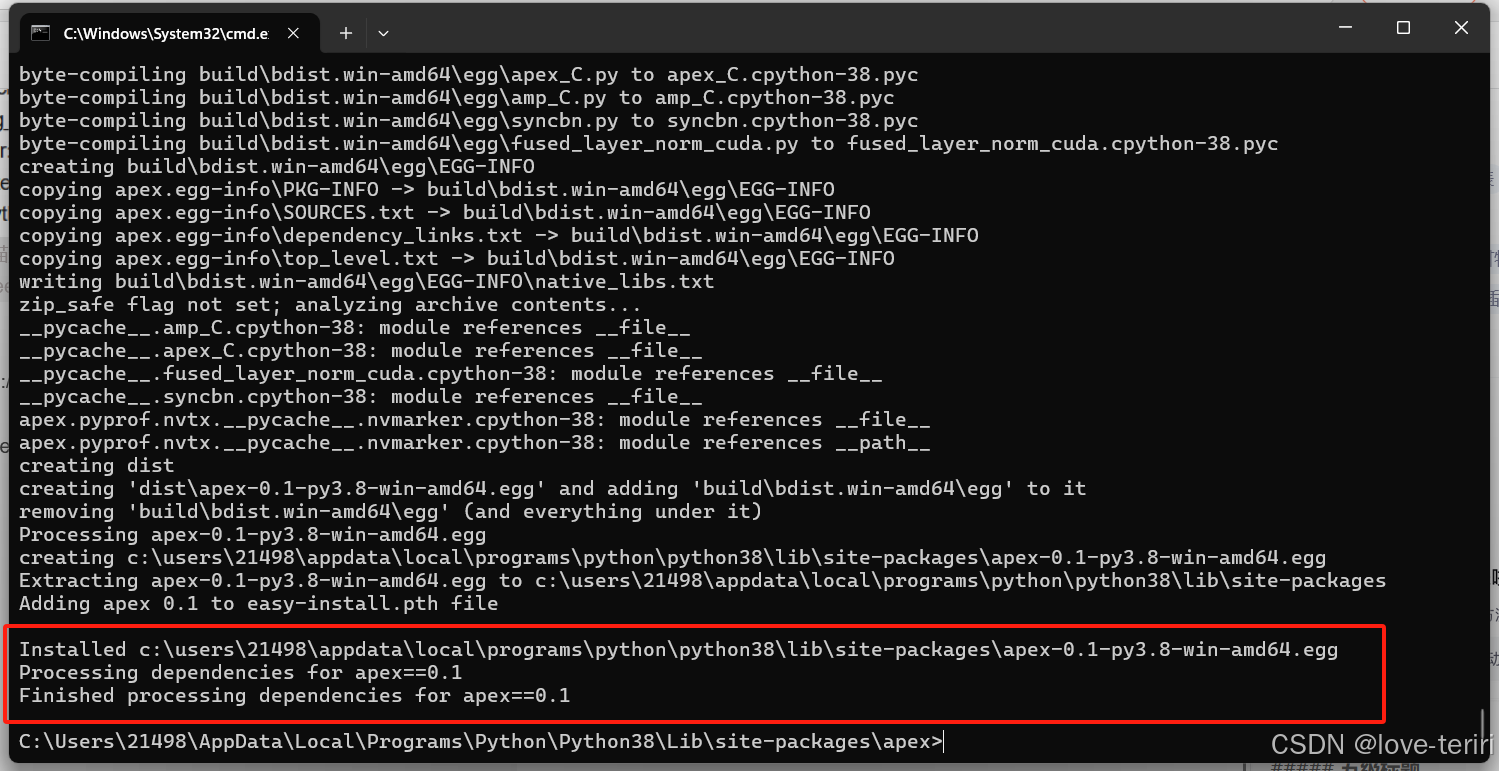 python3.8安装apex遇到问题_python 3.8 配套apex-CSDN博客