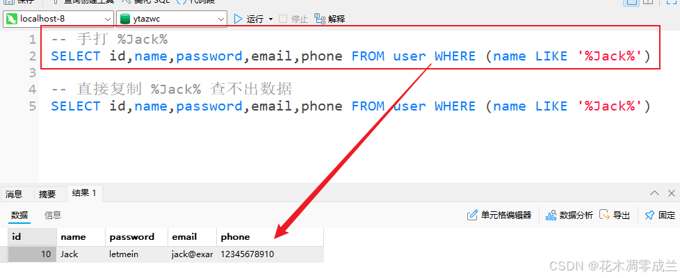 Mybatis的sql执行结果和客户端相同sql执行结果不一致问题复制进idea就多了个zwnj Csdn博客