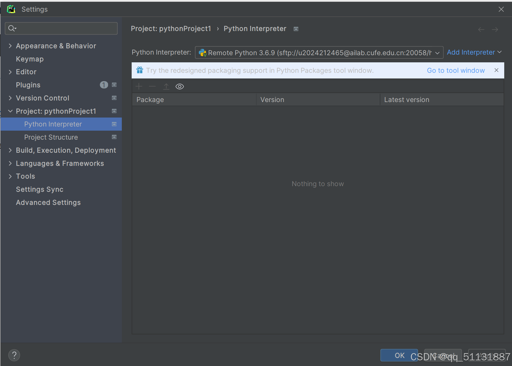 汇总版：PyCharm使用SSH服务，在虚拟环境中安装PyTorch/运行项目_pycharm ssh-CSDN博客