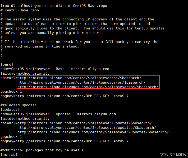 centos7 yum报错Cannot find a valid baseurl for repo: base/7/x86_64_centos7.9 cannot find a valid ...