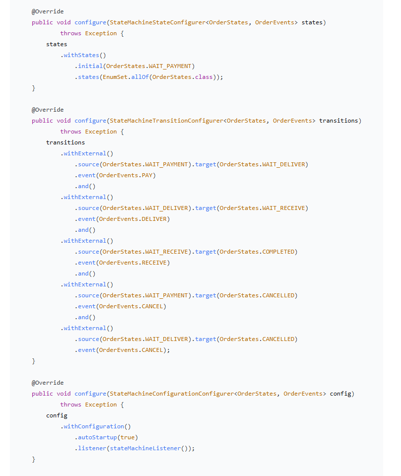 SpringBoot 使用Spring Statemachine（状态机）_springboot 状态机-CSDN博客
