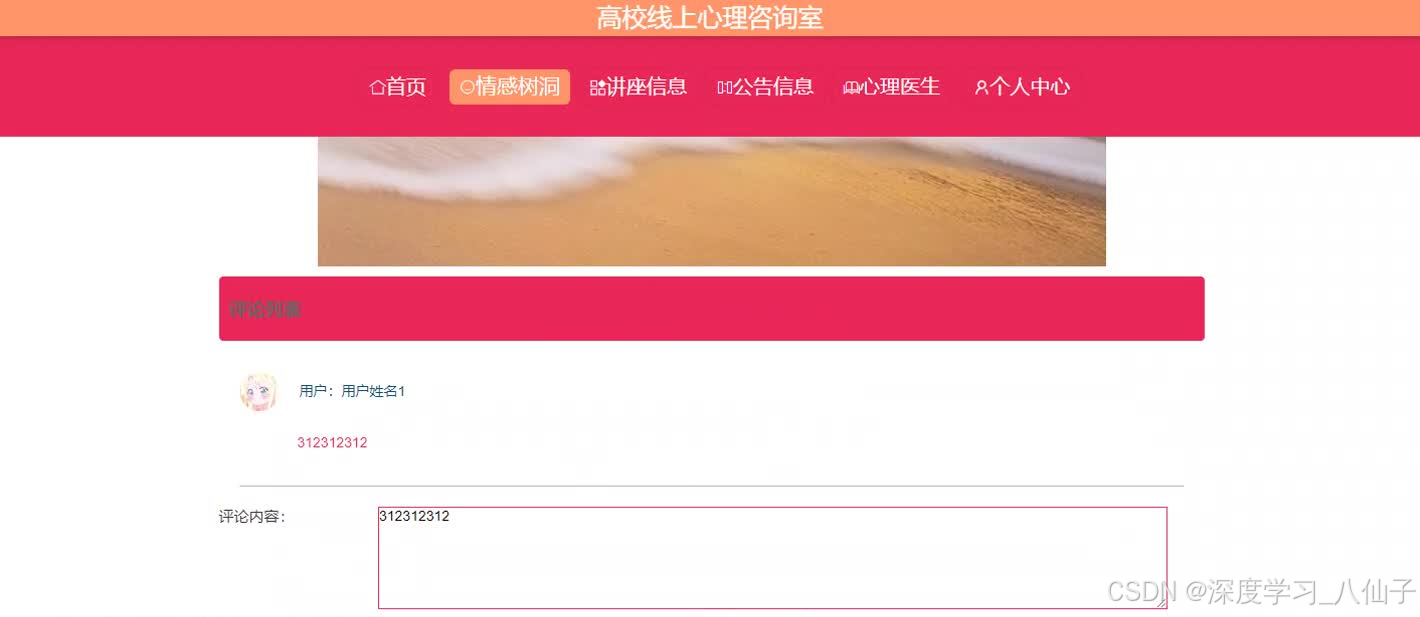 Java Mysql Javaspringboot705vue的高校线上心理咨询室的设计与实现录像(完整源码 说明文档 演示