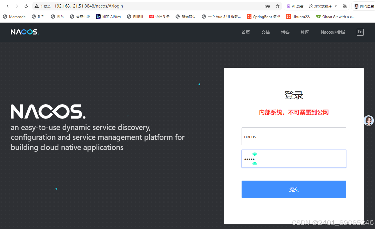 Nacos安装和使用（基础版）_nacos安装使用-CSDN博客
