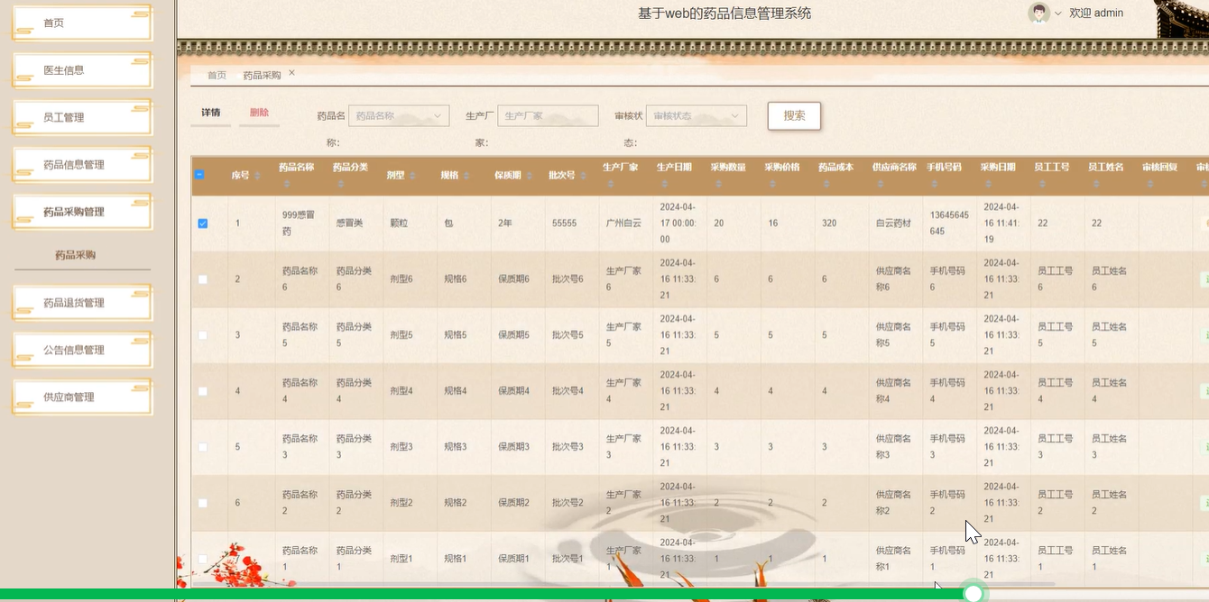 基于springboot的药品信息管理系统设计开发实现滚动展示药品信息的系统 Csdn Csdn博客