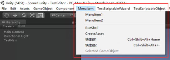 【Unity】MenuItem 和 ContextMenu 的使用方法_unity contextmenu-CSDN博客