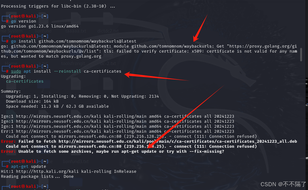 kali下go环境的安装与waybackurls的下载_kali安装go环境-CSDN博客