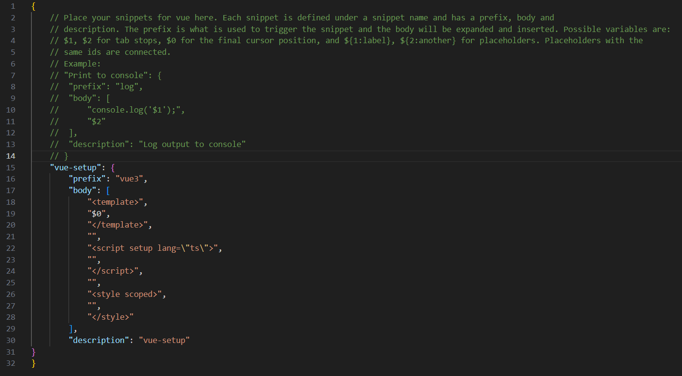 vue3配置自定义补全代码_vscode vue代码补全-CSDN博客