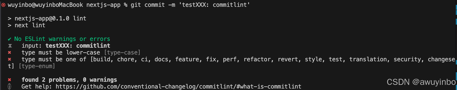 husky@9.0版本使用commitlint、ESLInt，解决add已弃用问题_husky9-CSDN博客