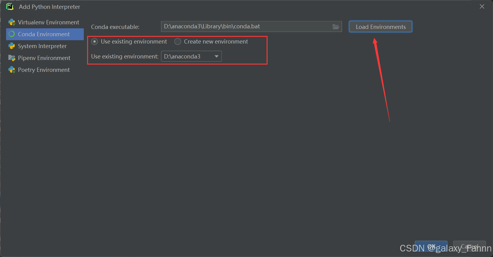 pycharm2022添加conda虚拟环境 提示Conda executable is not found_pycharm conda executable-CSDN博客