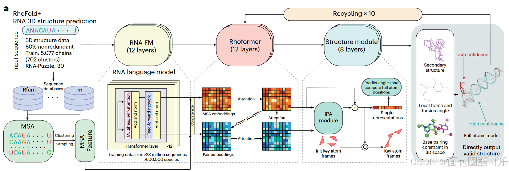 论文解读：《Accurate RNA 3D structure prediction using a language model-based deep learning approach ...