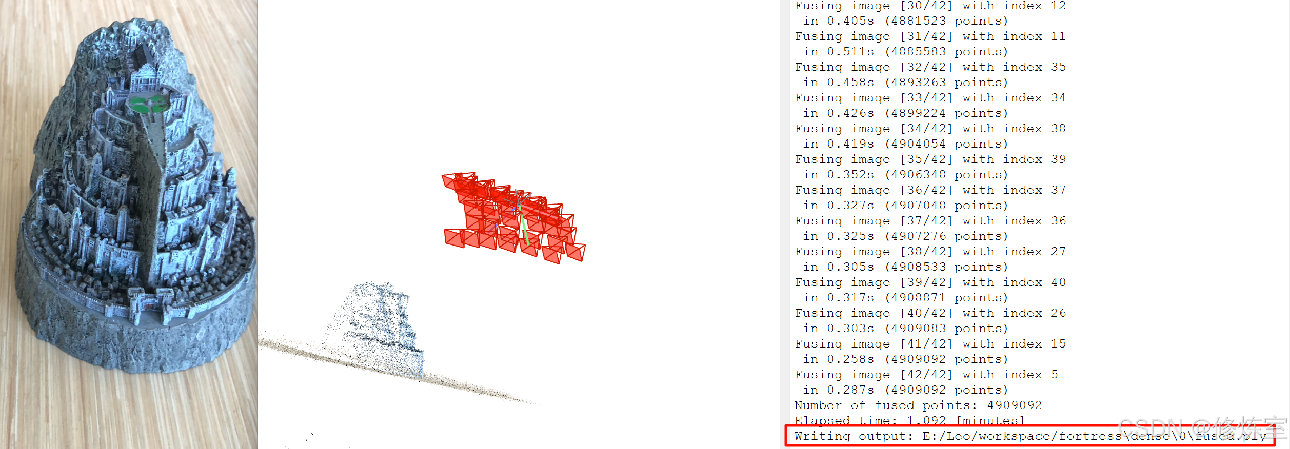 「从多视角图像到高精度三维重建：基于COLMAP的全流程解析与结果分析」_colmap点云背景去除-CSDN博客