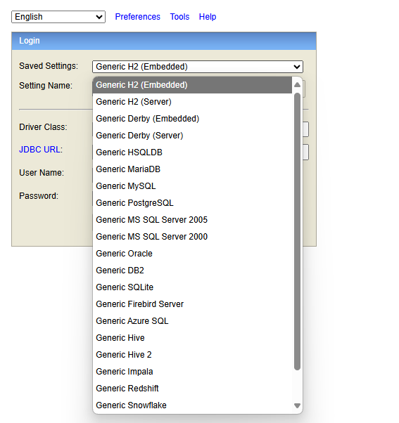 SpringBoot集成H2 Console管理界面_h2-console-CSDN博客