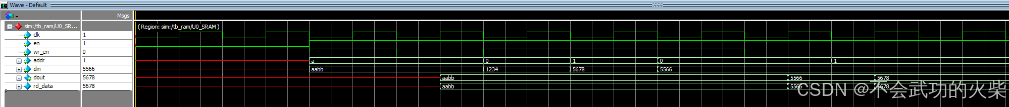 使用verilog代码实现RAM—单端口RAM_verilog ram-CSDN博客