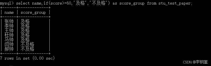 MySQL常用函数：IF、SUM等用法_mysql sum if-CSDN博客