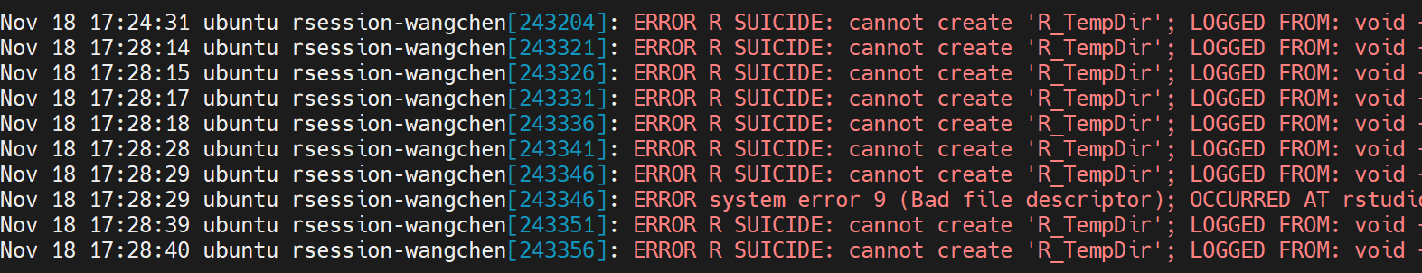 linux rstudio-server登录问题_could not connect to the r session on rstudio ...