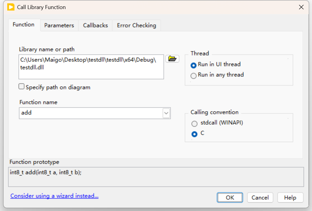 Labview引用C代码转dll_c调用labview dll库-CSDN博客