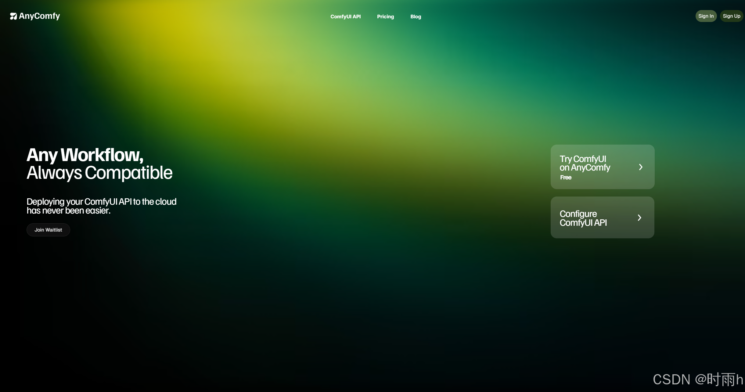 免费无限制的在线版ComfyUI来啦！！_anycomfy-CSDN博客