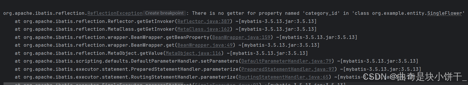 Mybatis找不到参数错误 There is no getter for property named_there is no getter for property named ...