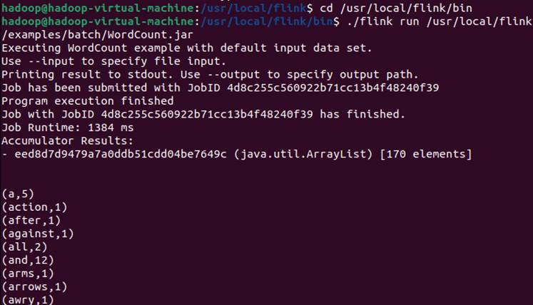 实验六 Flink编程 _使用linux系统自带的nc程序模拟生成数据流,不断产生单词并发送出去。编写flink程-CSDN博客