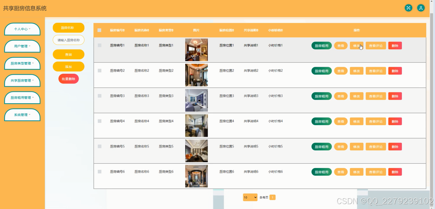 基于java Ssm共享厨房信息系统厨房租用（源码文档运行视频讲解视频）java共享厨房系统 Csdn博客