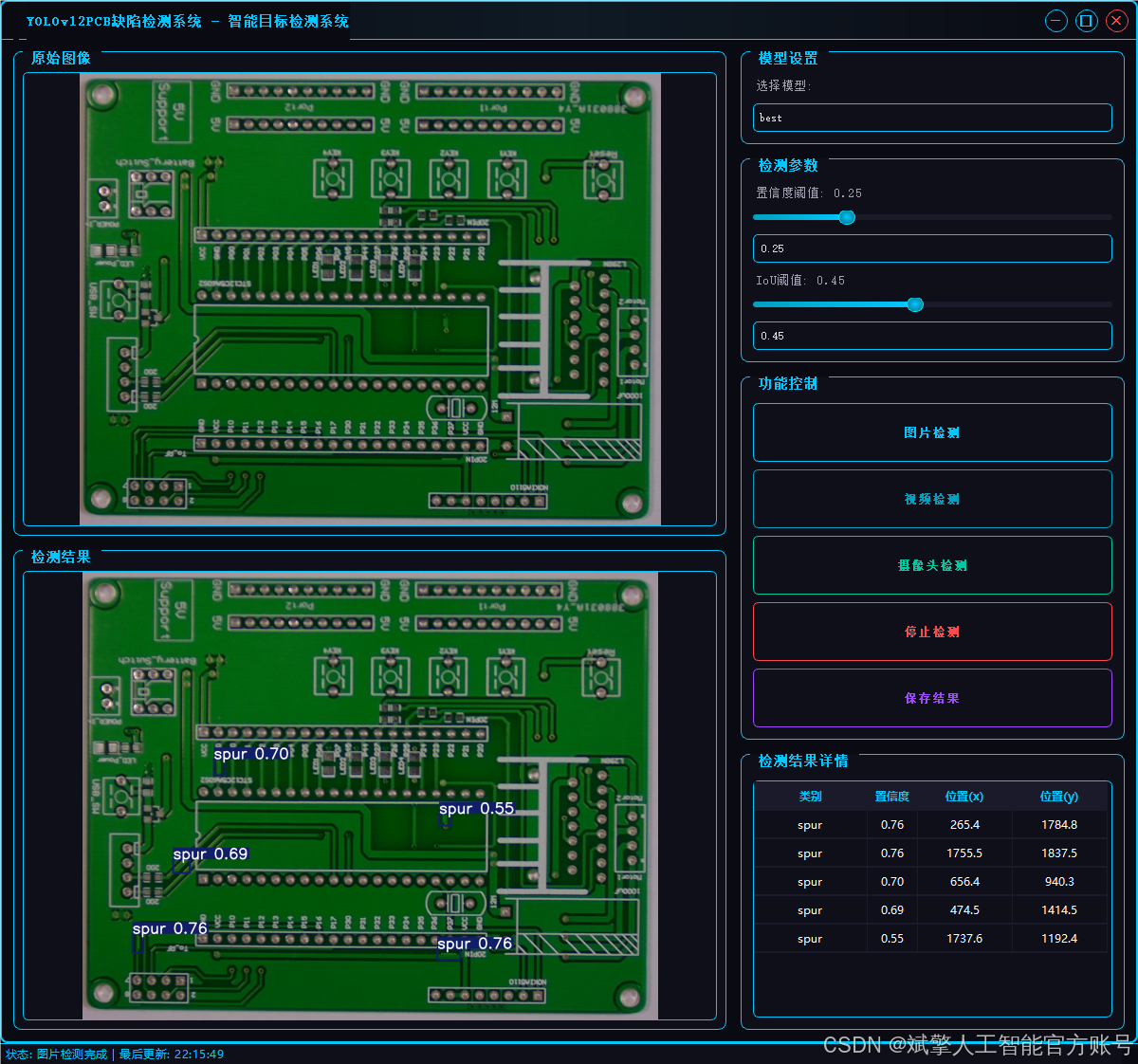 基于深度学习YOLOv12的PCB电路板缺陷检测系统（YOLOv12+YOLO数据集+UI界面+登录注册界面+Python项目源码+模型）_yolo电路板-CSDN博客
