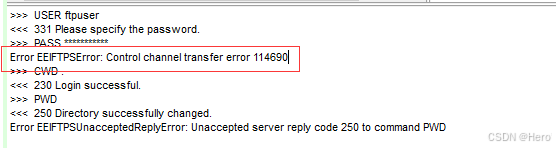 【CentOS7 安装配置FTP服务器详解：补充】_unaccepted server reply code 530 to command pwd-CSDN博客