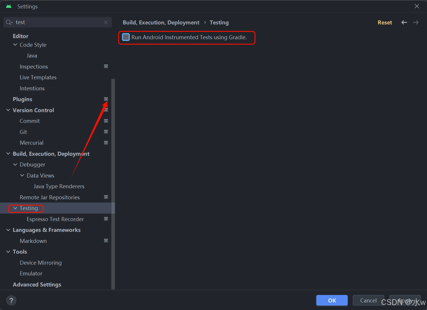 【Android Studio】解决报错问题“Run Android instrumented tests using Gradle ...