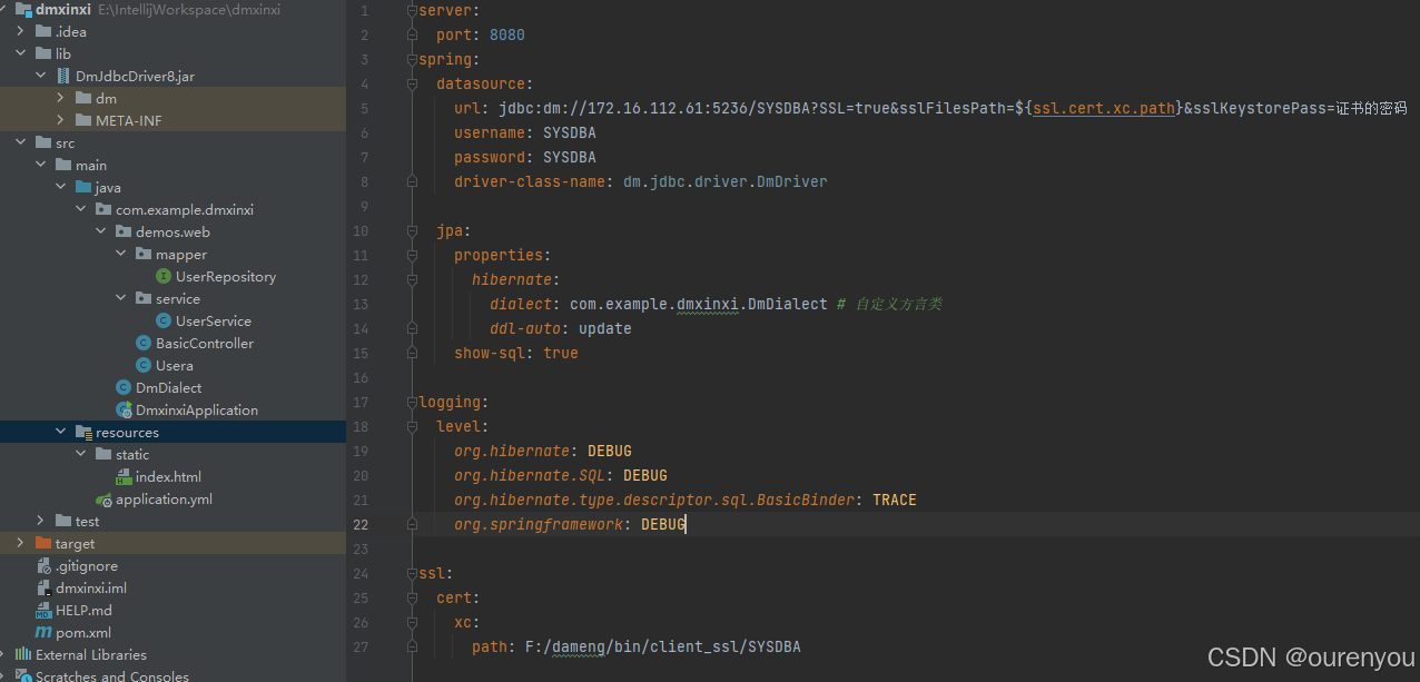 java ssl连接达梦数据库_达梦 jdbc 开启ssl-CSDN博客