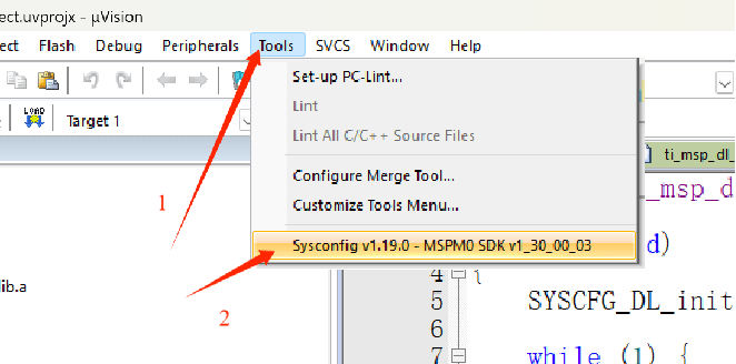 关于keil5配置Ti mspm0系列开发板使用官方例程编译报错的问题——及解决方法_keil5不识别m0g3507-CSDN博客