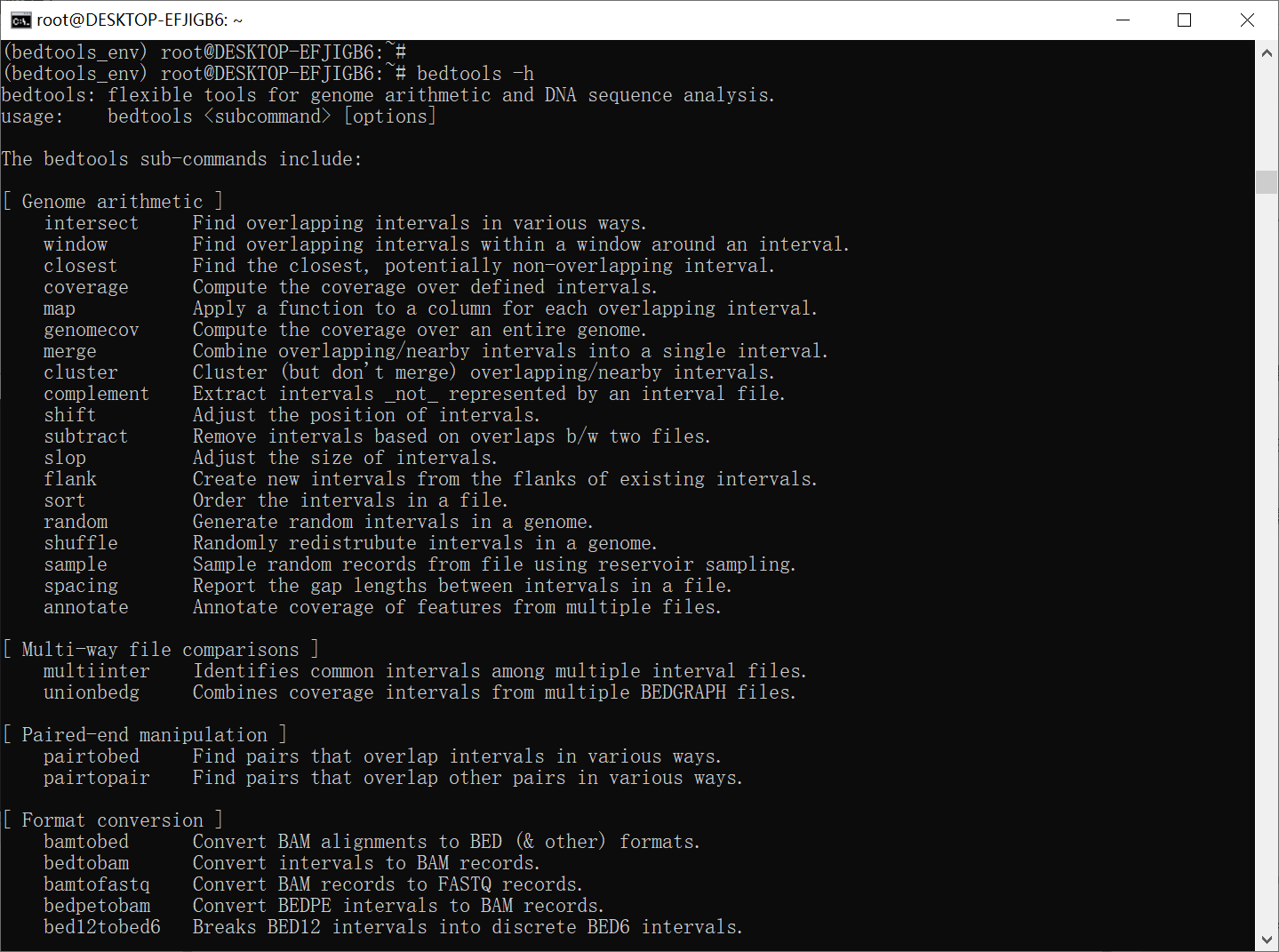 如何使用 Conda 安装 bedtools（详细教程）_bedtools 安装-CSDN博客