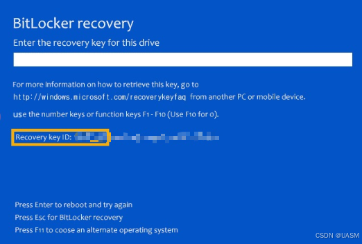 寻找BitLocker 恢复密钥_微软bitlocker恢复密钥网站-CSDN博客
