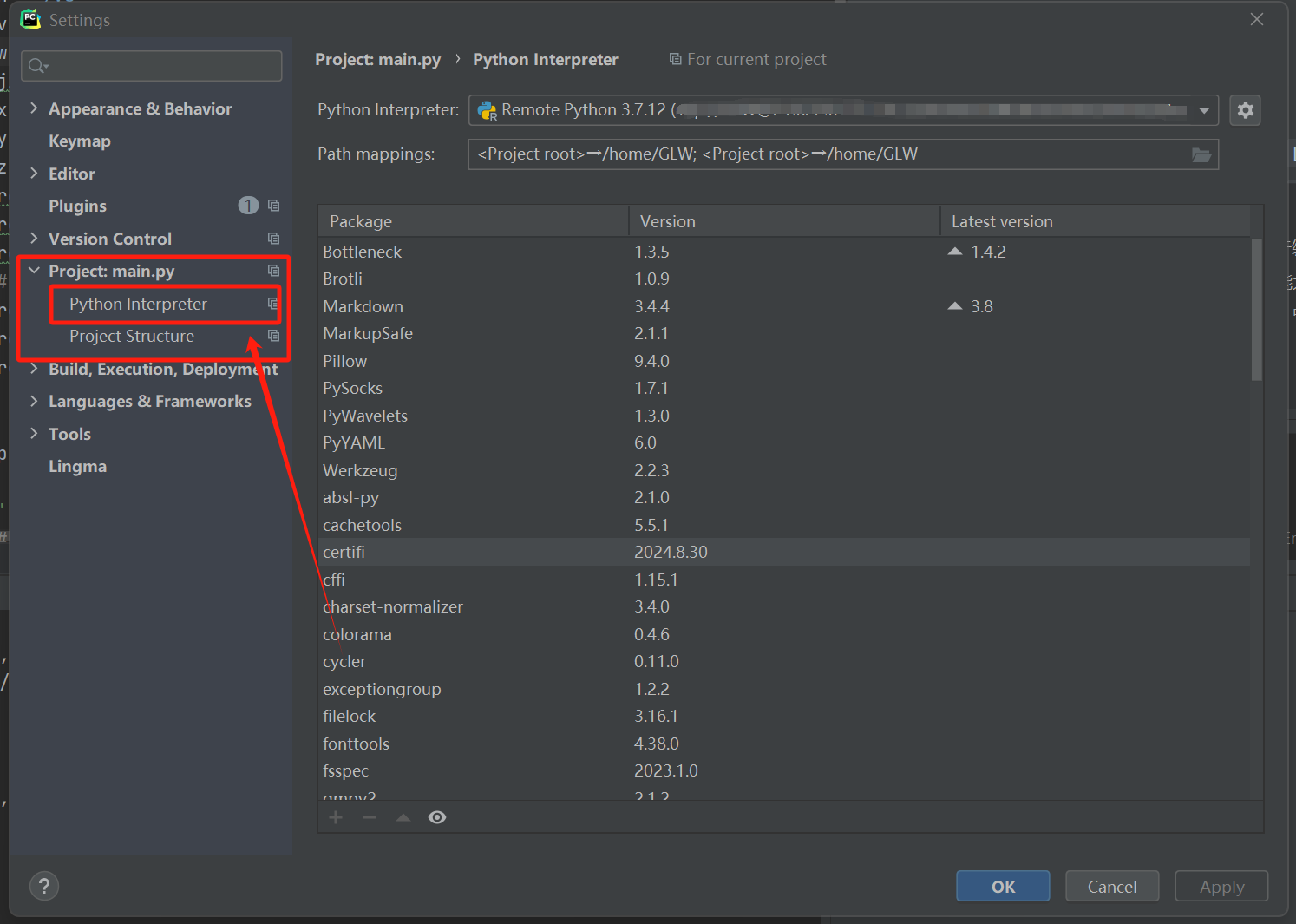 pycharm使用ssh连接服务器_pycharm连接服务器ssh怎么配置环境-CSDN博客
